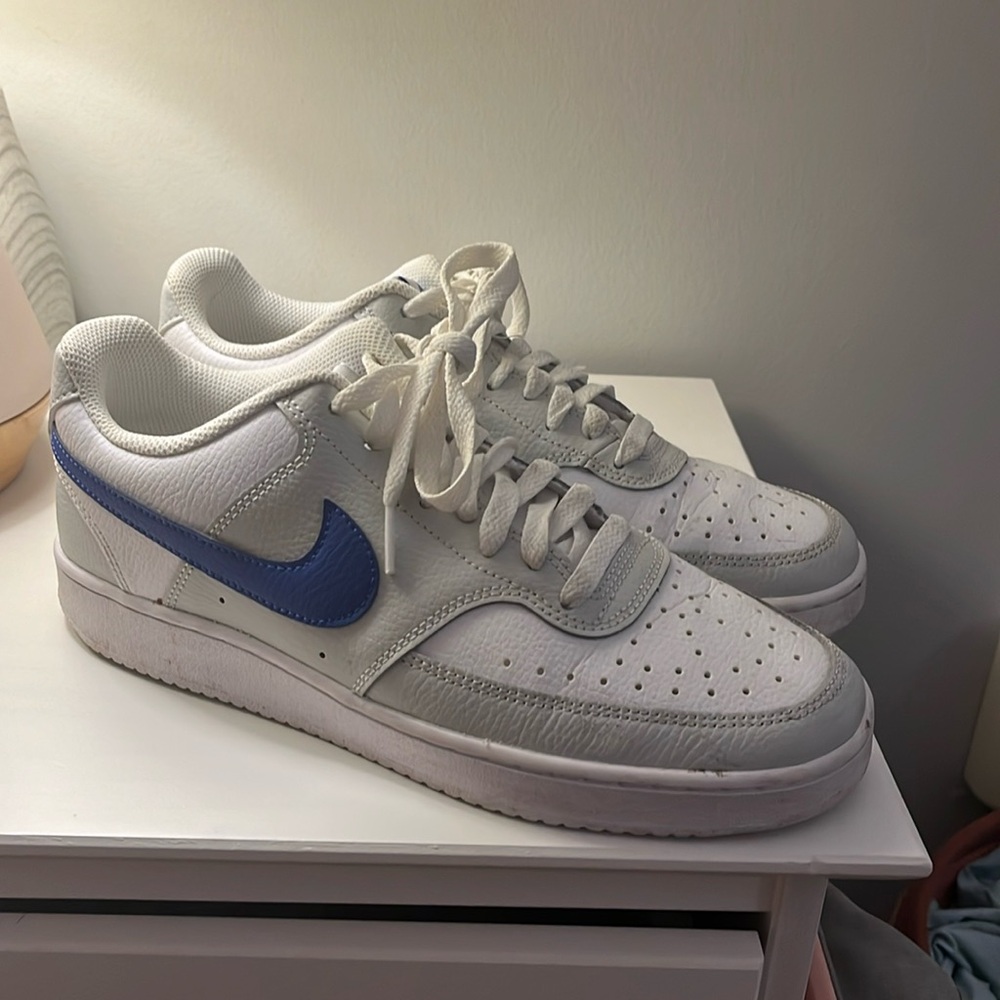 Mens Nike Court Vision Lows In Blue/Gray/White Size 8… - Gem